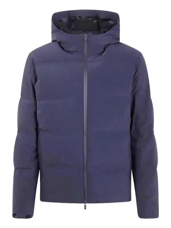 Herno New Impact Hooded Short Down Jacket - Blue
