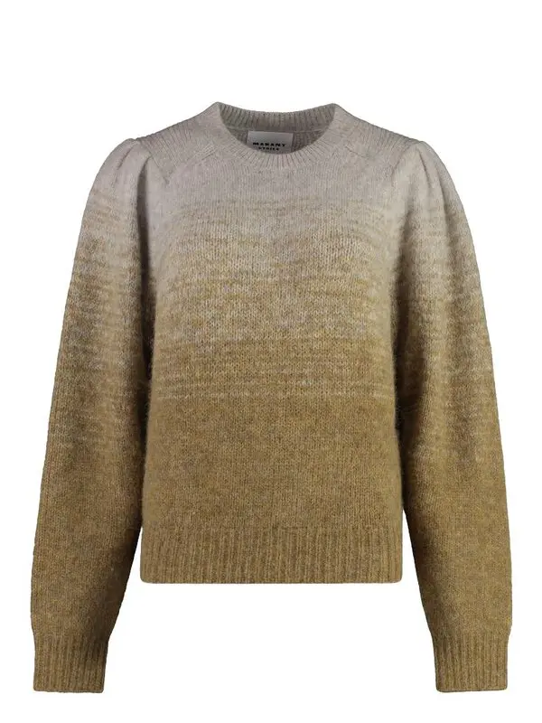 Isabel Marant Peytona Wool-blend Crew-neck Sweater - Beige