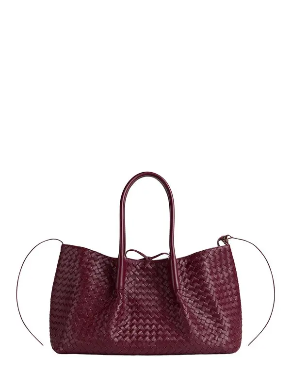 Bottega Veneta Leather Pinacoteca Tote - Yellow