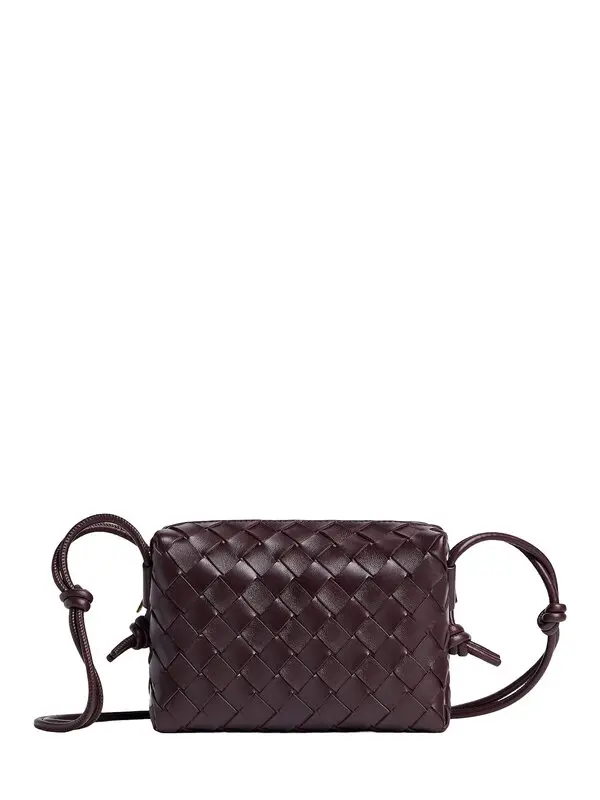 Bottega Veneta Leather Loop Cross-body Bag - Red