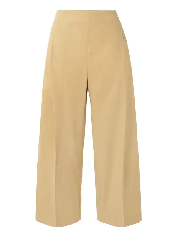 Tove Ornella Linen-blend Wide-leg Pants - Neutrals