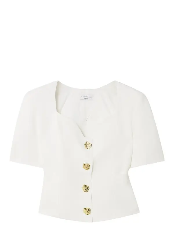 VIOLANTE NESSI Serrier Crepe Blouse - White