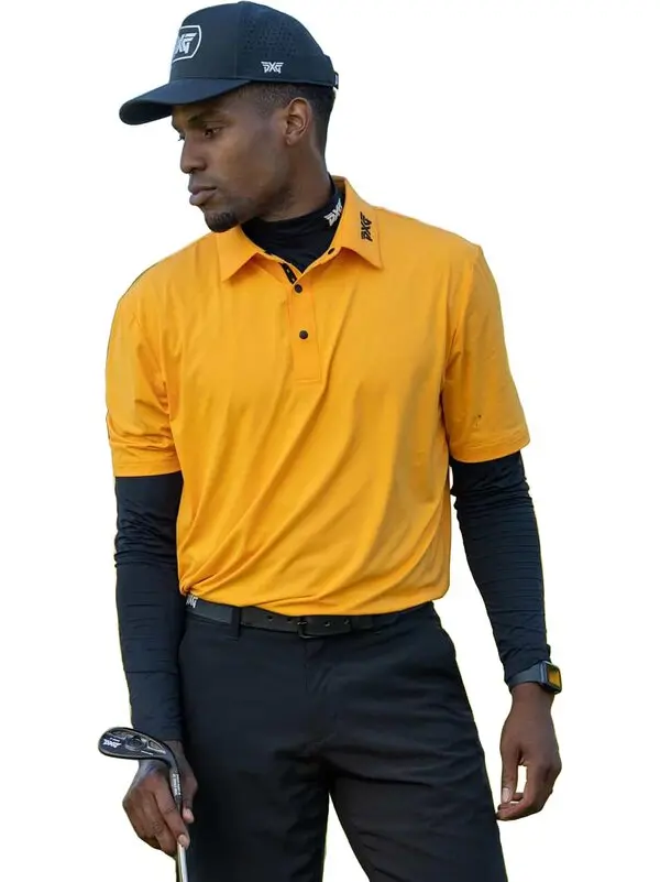 PXG Comfort Fit Perforated Polo - Marigold