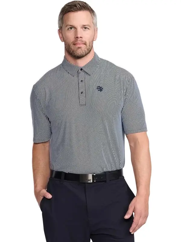PXG Comfort Fit Striped Polo - White