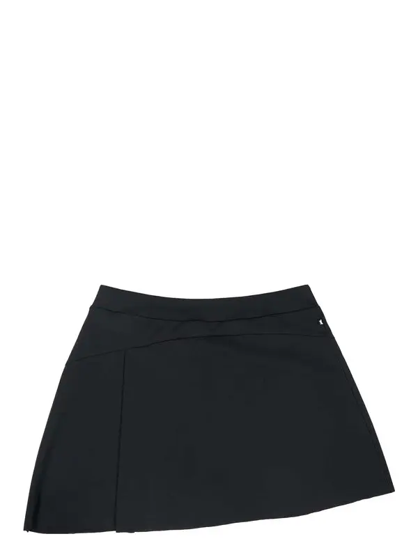 PXG Draped Pleated Jersey Skirt - Black
