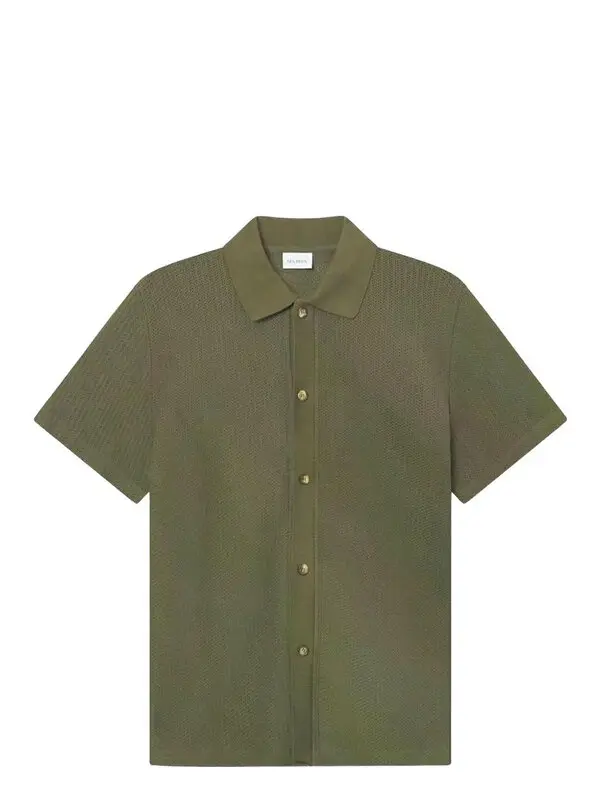 LES DEUX Cotton Shirt - Green
