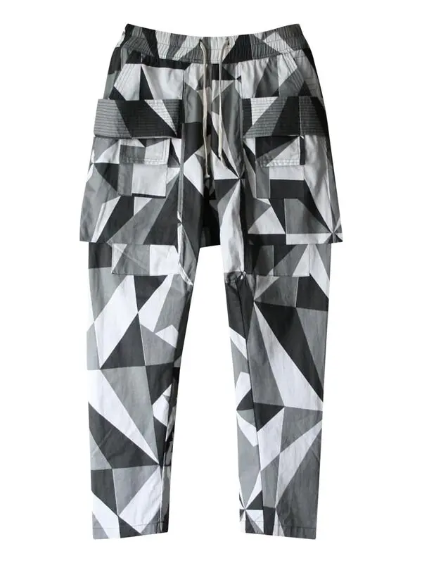 Rick Owens Geometric Creatch Cargo Pant - Black