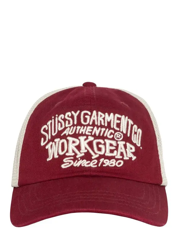 StÜssy Low Profile Workgear Strapback - Red