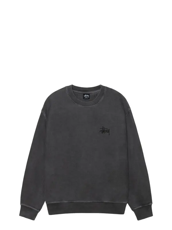 StÜssy Basic Crew Pigment Dyed - Black