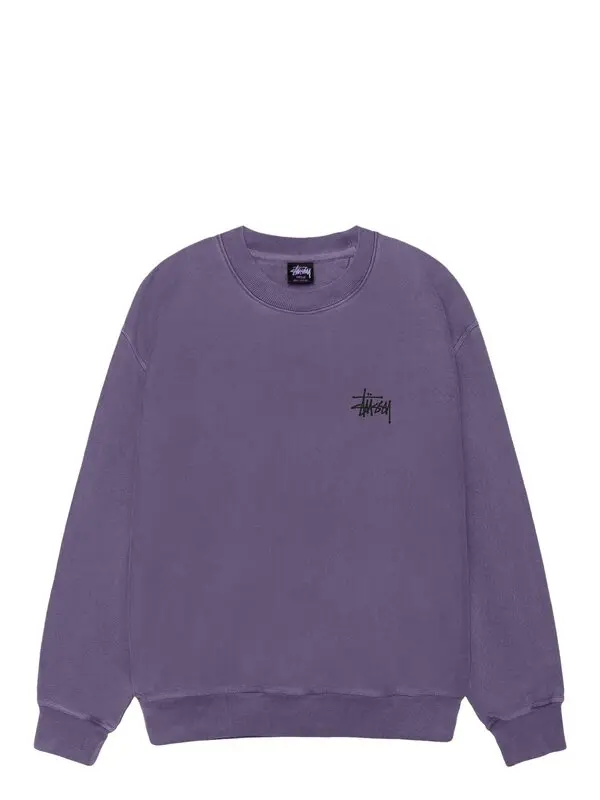 StÜssy Basic Crewneck - Purple