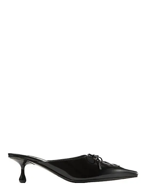 JIMMY CHOO Scarlett 50 Leather Mules - Black