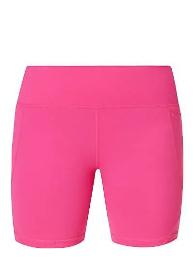Sweaty Betty Logo-print Stretch-jersey Biker Shorts - Fuchsia Pink