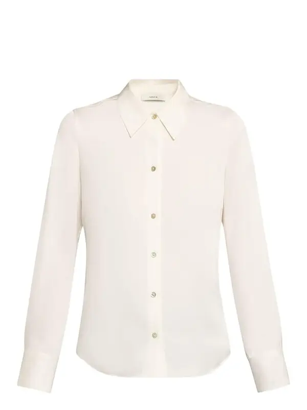 Vince Classic Slim-fit Shirt - Off White