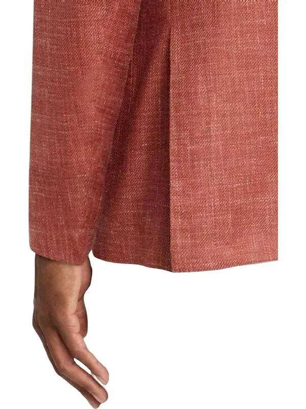 Kiton Tweed Single-breasted Sport Coat - Red