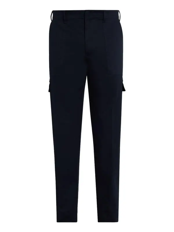 Etro Flap Pocket Straight-leg Cargo Pants - Dark Blue