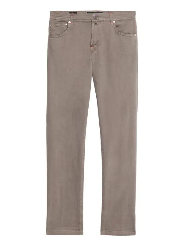 Kiton Kurabo Straight-fit Five-pocket Pants - Brown
