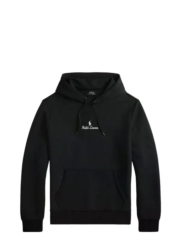 Polo Ralph Lauren Logo-embroidered Hoodie - Black
