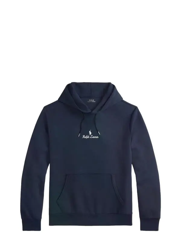 Ralph Lauren Double-knit Logo Hoodie - Blue