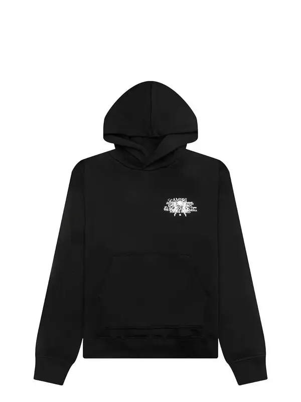 Amiri Cherubs-print Hoodie - 1 Black