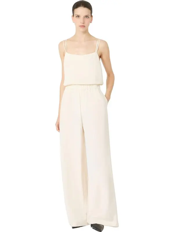 Max Mara Stretch Crêpe De Chine Top - Ivory