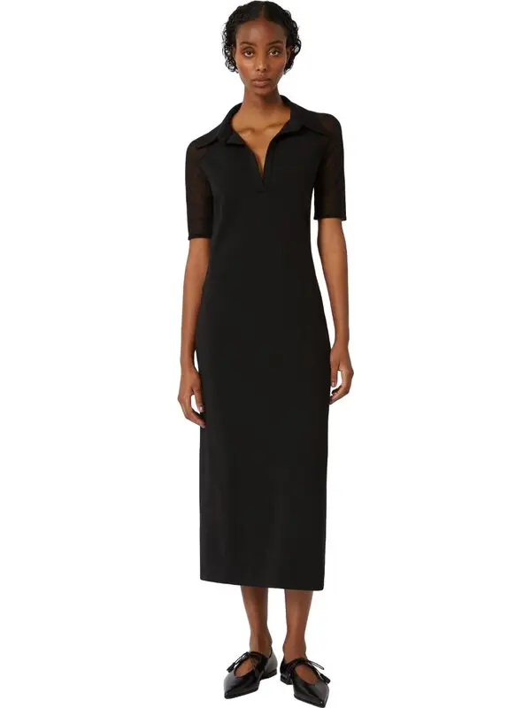 Max Mara Viscose Jersey Dress - Black