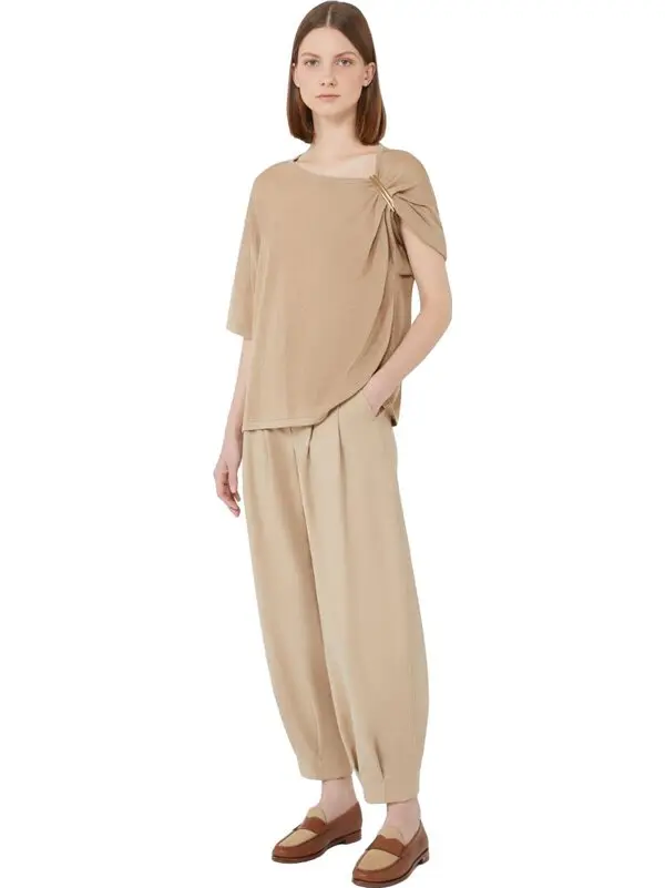 Max Mara Relaxed-fit Cotton And Viscose Sweater - Sand