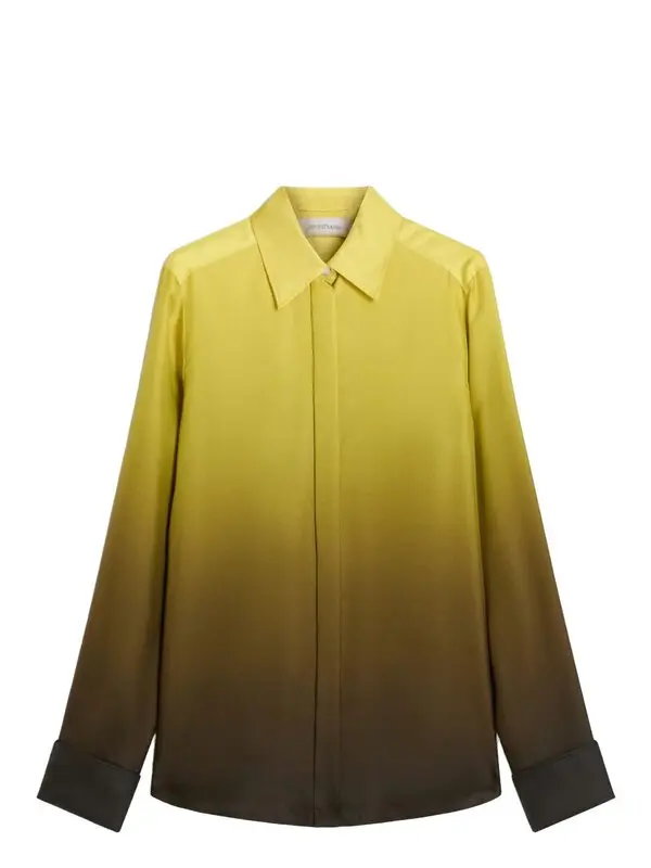 Max Mara Slim-fit Ombré Shirt - Yellow