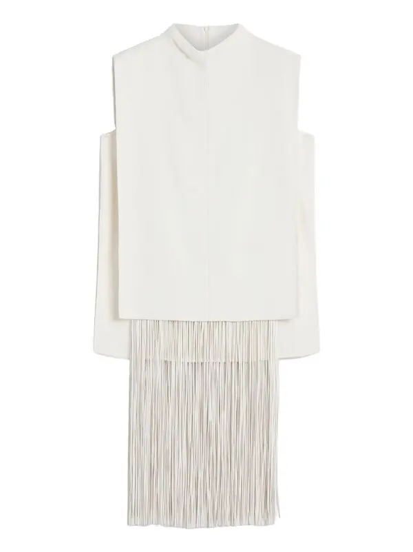 Max Mara Sleeveless Top With Fringe - Pink