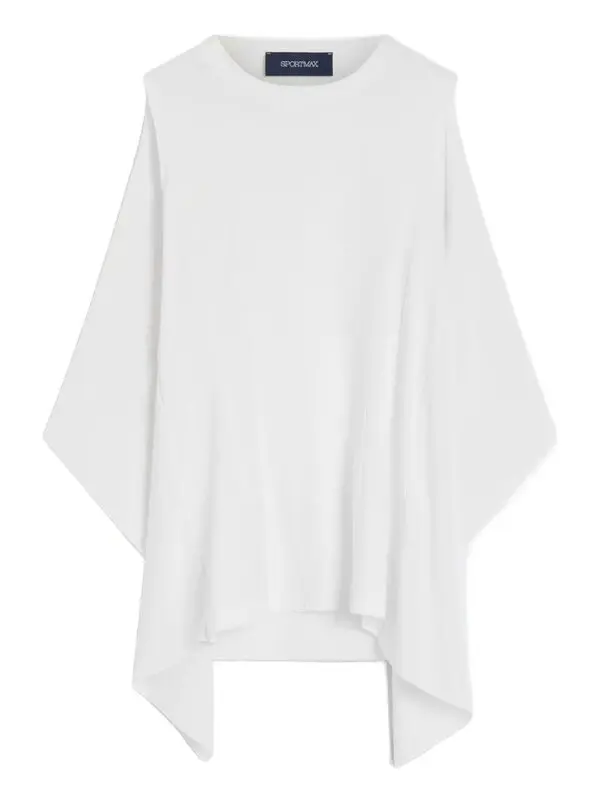 Max Mara Fitted T-shirt With Contrast Back - White