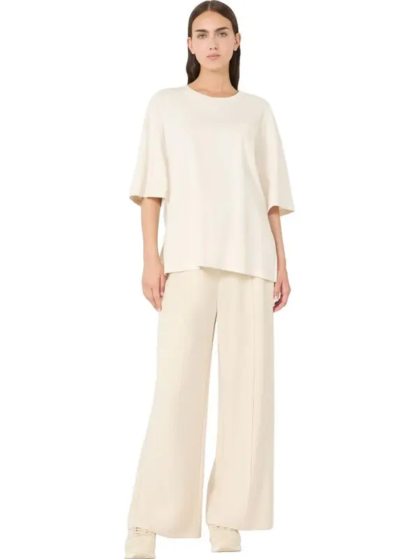 Max Mara Pure Cotton Jersey T-shirt - Ivory