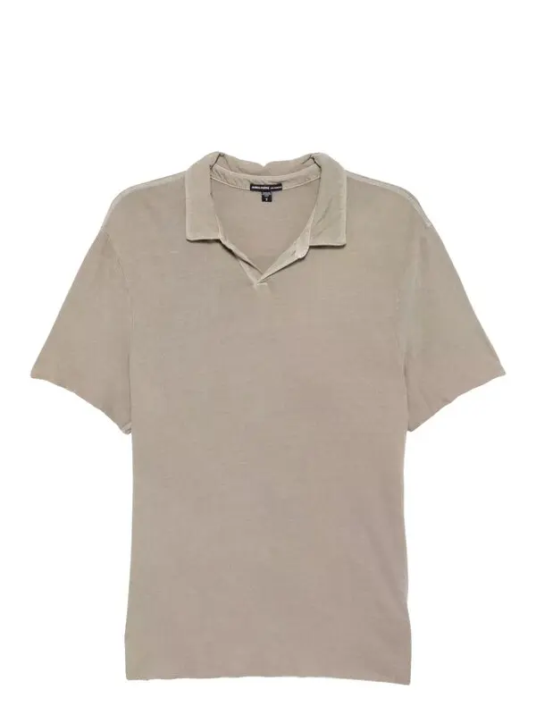 JAMES PERSE Slub Polo Top - Green