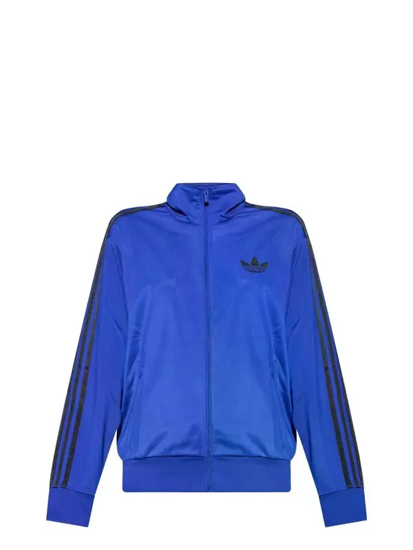 Adidas Firebird Three-stripe Zip-up Sweatshirt - Blue