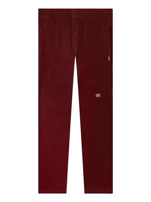 ADVISORY BOARD CRYSTALS Logo-patch Trousers - Red