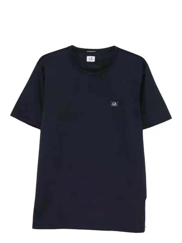 C.P. COMPANY Logo Cotton T-shirt - Blue