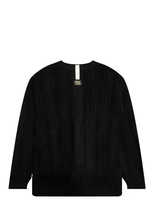 ADVISORY BOARD CRYSTALS Cable-knit Cardigan - Black