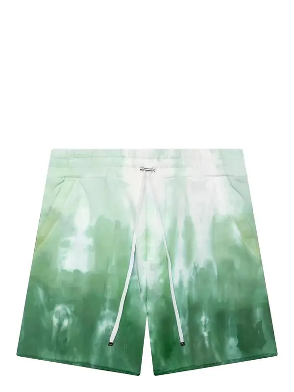 Amiri Logo Tie-dye Shorts - Green