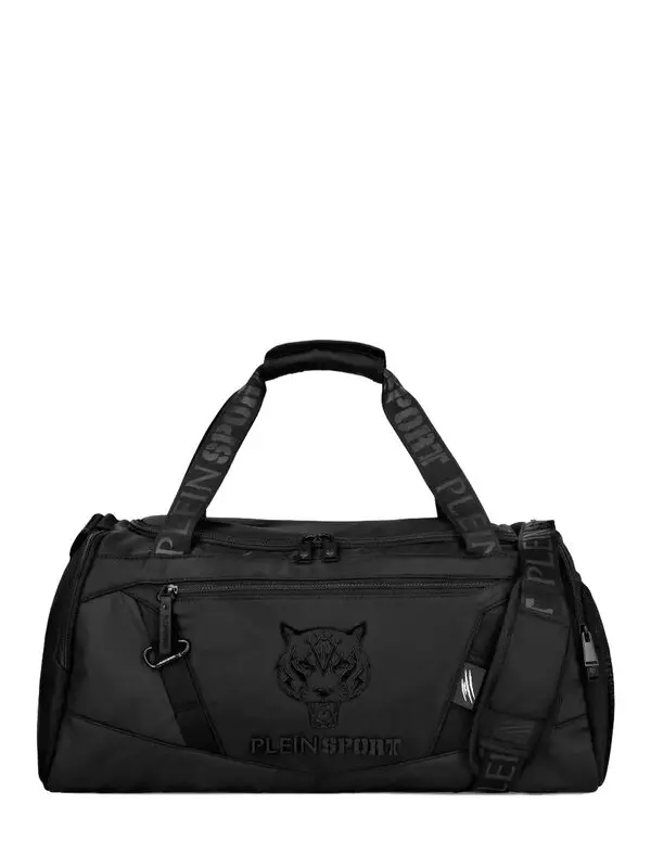 PLEIN SPORT Embossed-logo Gym Bag - Black