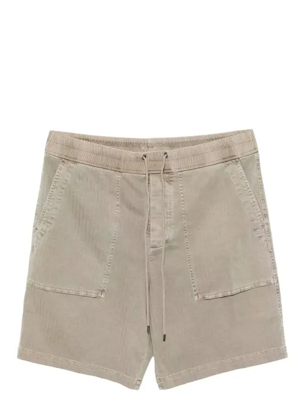 JAMES PERSE Herringbone Twill Shorts - Neutrals