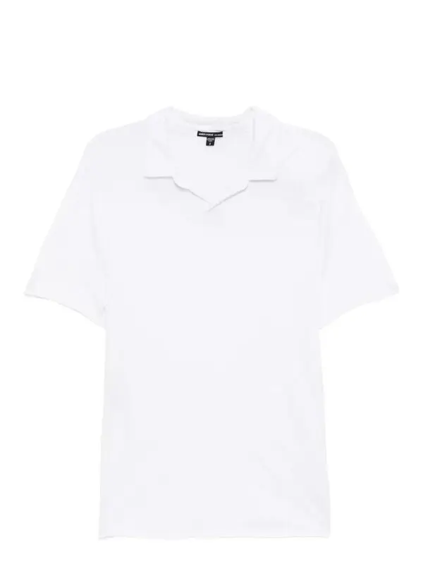 JAMES PERSE Slub Polo Top - White