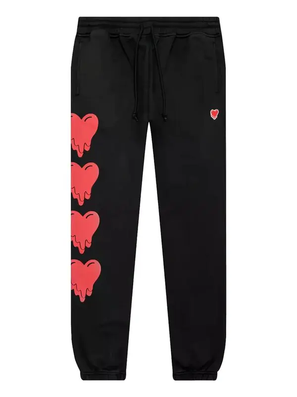 EMOTIONALLY UNAVAILABLE Melting-heart Logo Sweatpants - Black