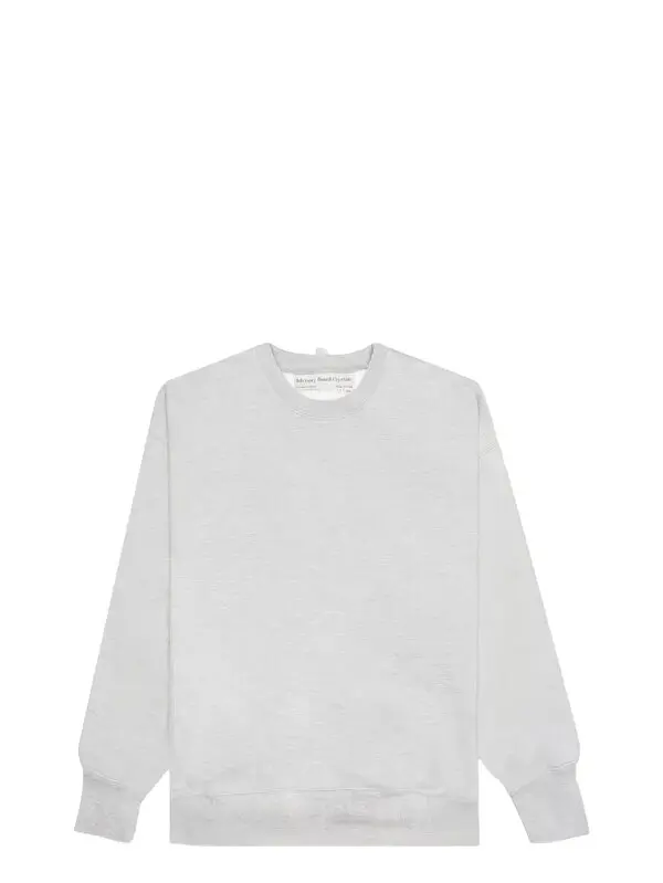 ADVISORY BOARD CRYSTALS Embroidered Crew Neck Sweatshirt - Grey