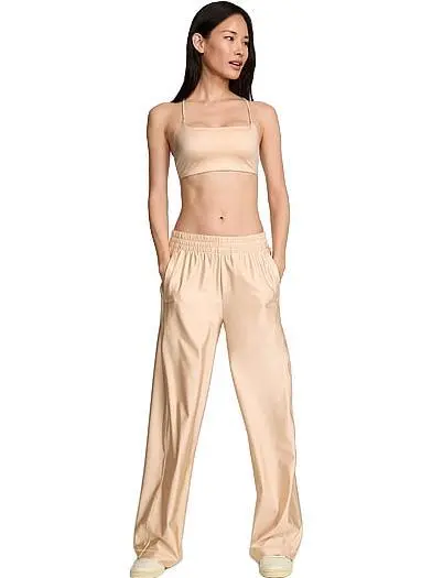 Victoria's Secret Vsx Glossytech™ Wide-leg Pant - Beige
