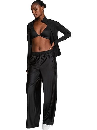 Victoria's Secret Vsx Glossytech™ Wide-leg Pant - Black
