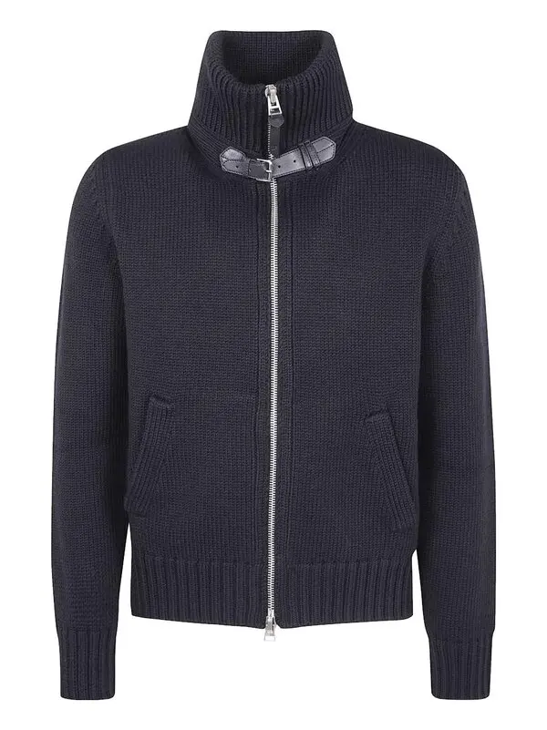 TOM FORD Knitwear Full Zip - Black
