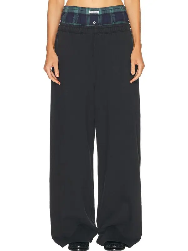 Acne Studios Felle Sweat Pant - Black & Green