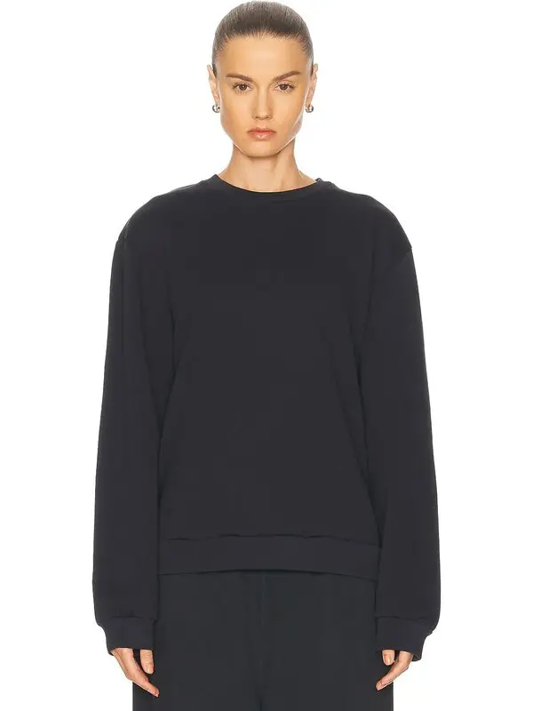 Acne Studios Faihra U Face Crewneck Sweater - Black