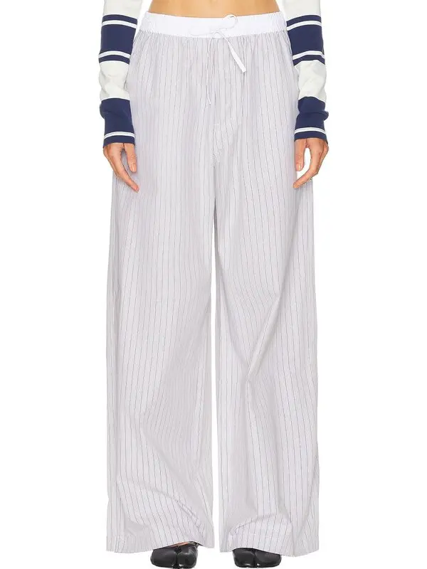 Acne Studios Striped Pijama Pant - Multi Brown