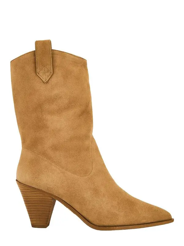 AQUAZZURA Boogie Cowboy 70 Bootie - Camel