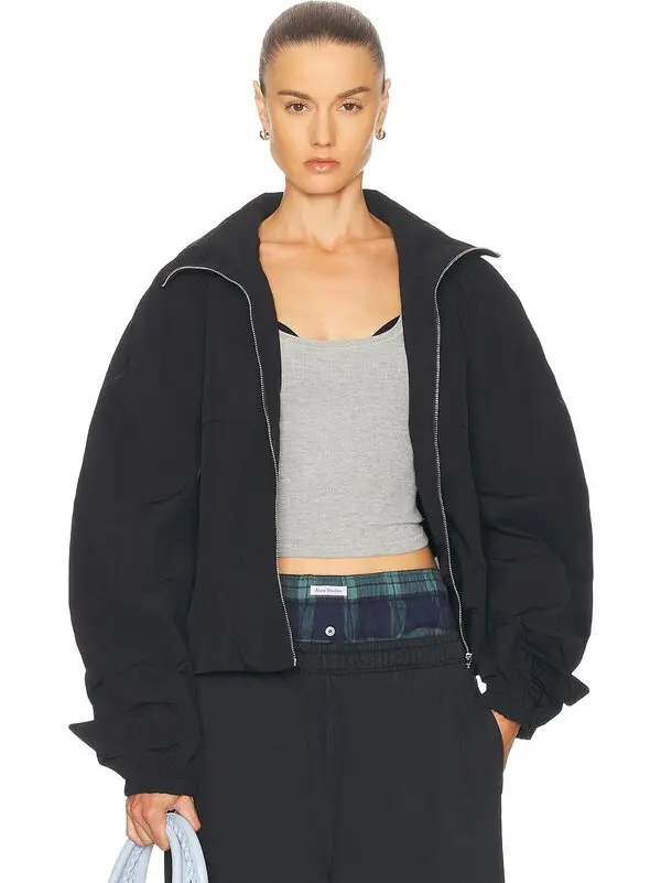 Acne Studios Odill Nylon Bomber Jacket - Black