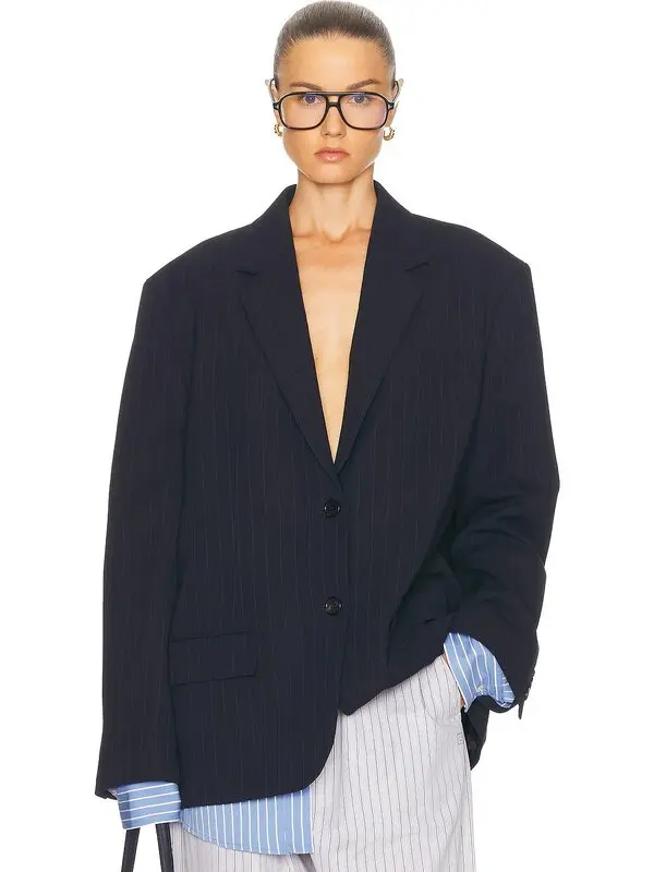 Acne Studios Julaga Suit Blazer - Navy
